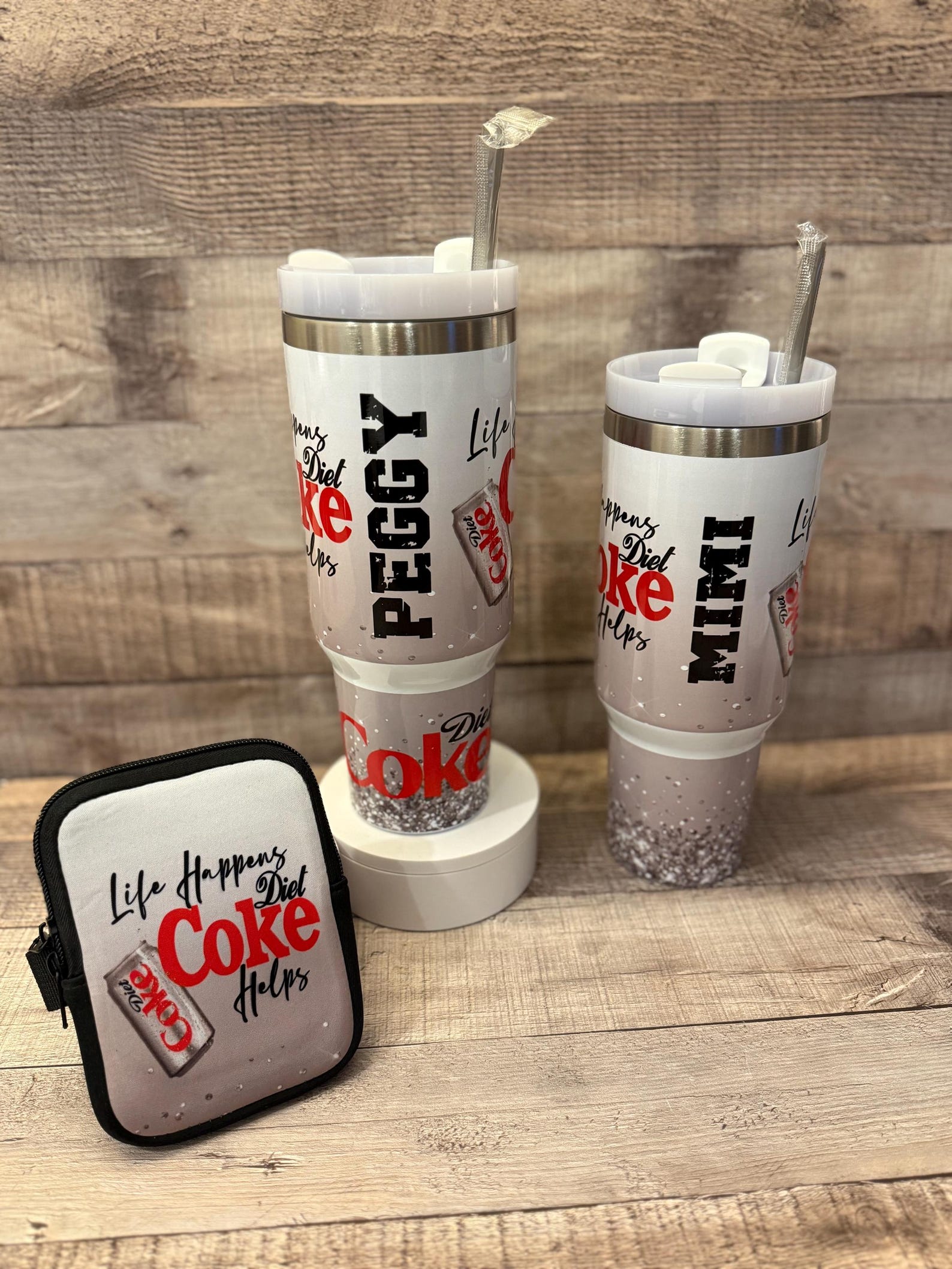 Personalized Diet Coke, Life Happens Diet Coke Helps, Custom 40 Oz ...