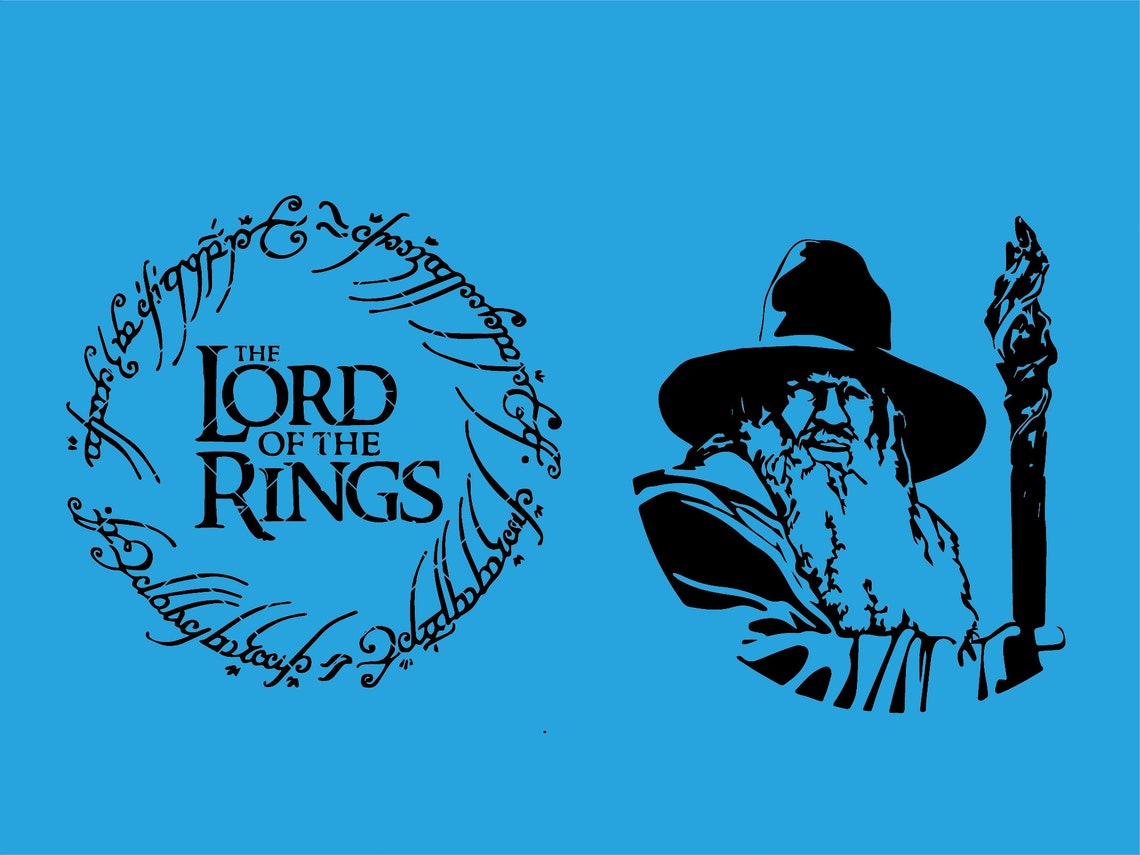Lord of the Rings SVG, Gandalf Svg, Hobbit SVG, Lord of the Ring Cut ...