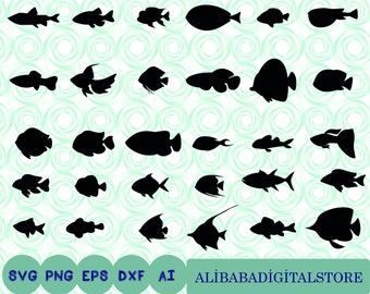 220 Fish SVG Bundle, Fish SVG, Fish Vector, Tropical Fish Svg, Fish ...