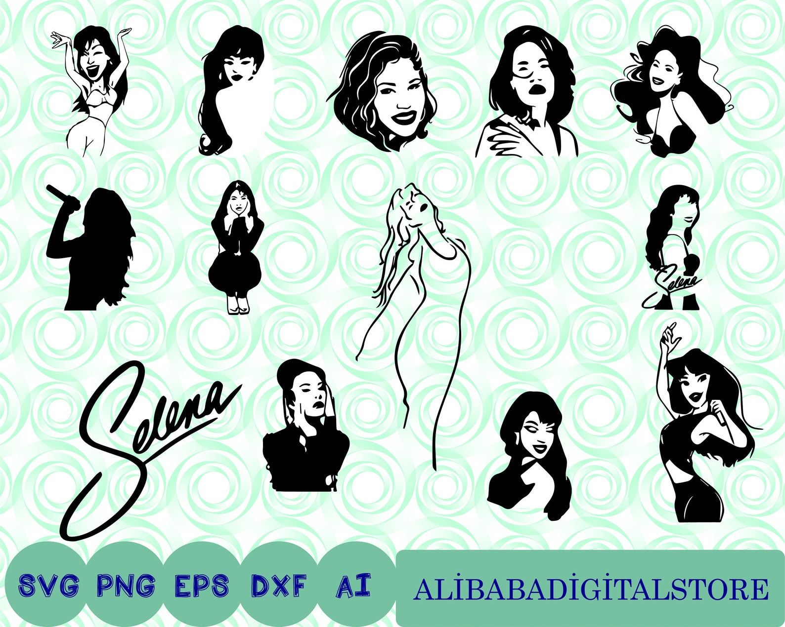 Selena Svg, Selena Layered Files, Selena Roses Svg Selena Quintanilla ...