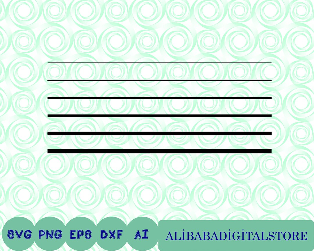 Lines SVG Cut Files | Straight Lines Basic Lines Png File for Cricut ...