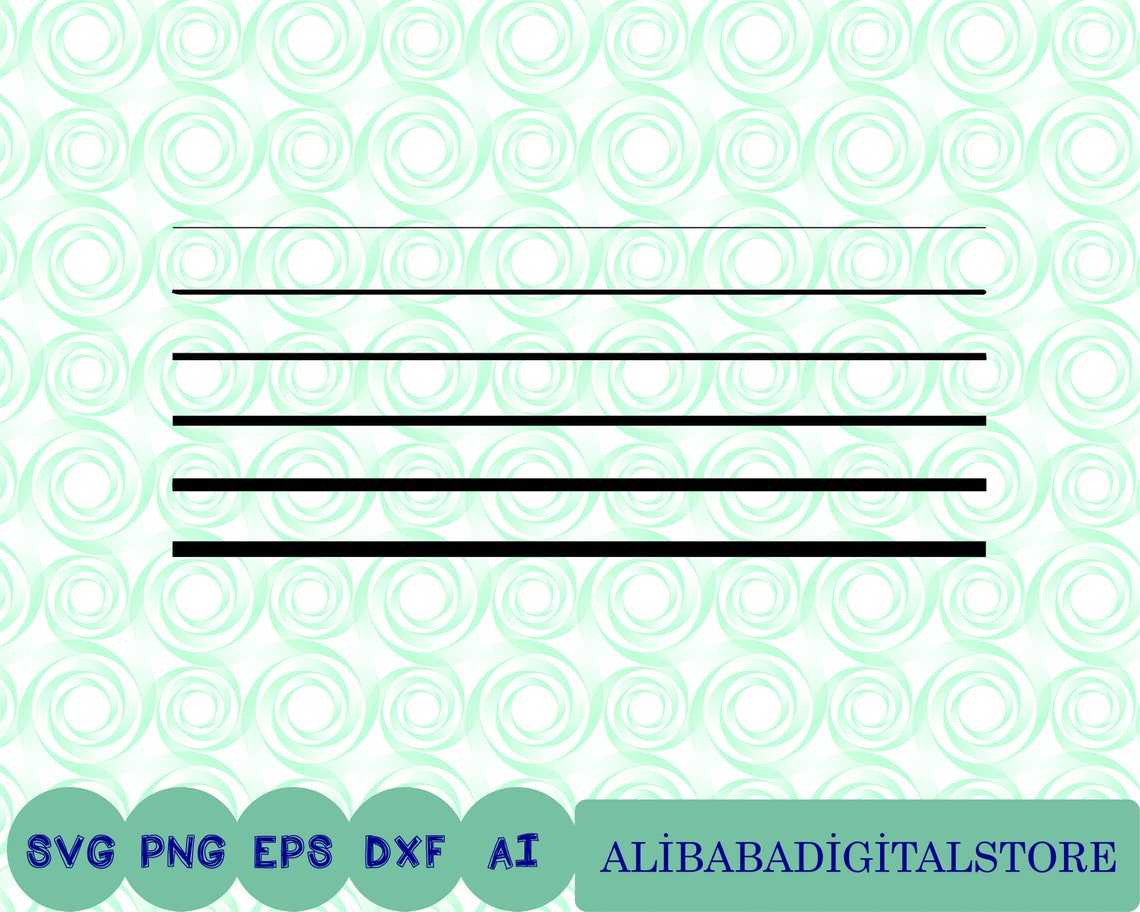 Lines SVG Cut Files | Straight Lines Basic Lines Png File for Cricut ...