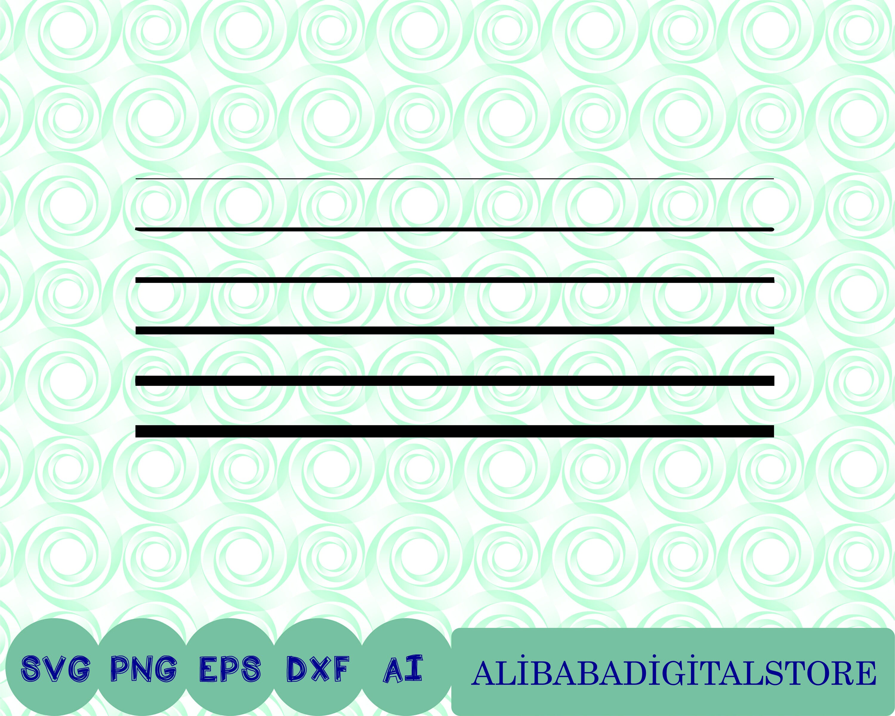 Lines SVG Cut Files | Straight Lines Basic Lines Png File for Cricut ...
