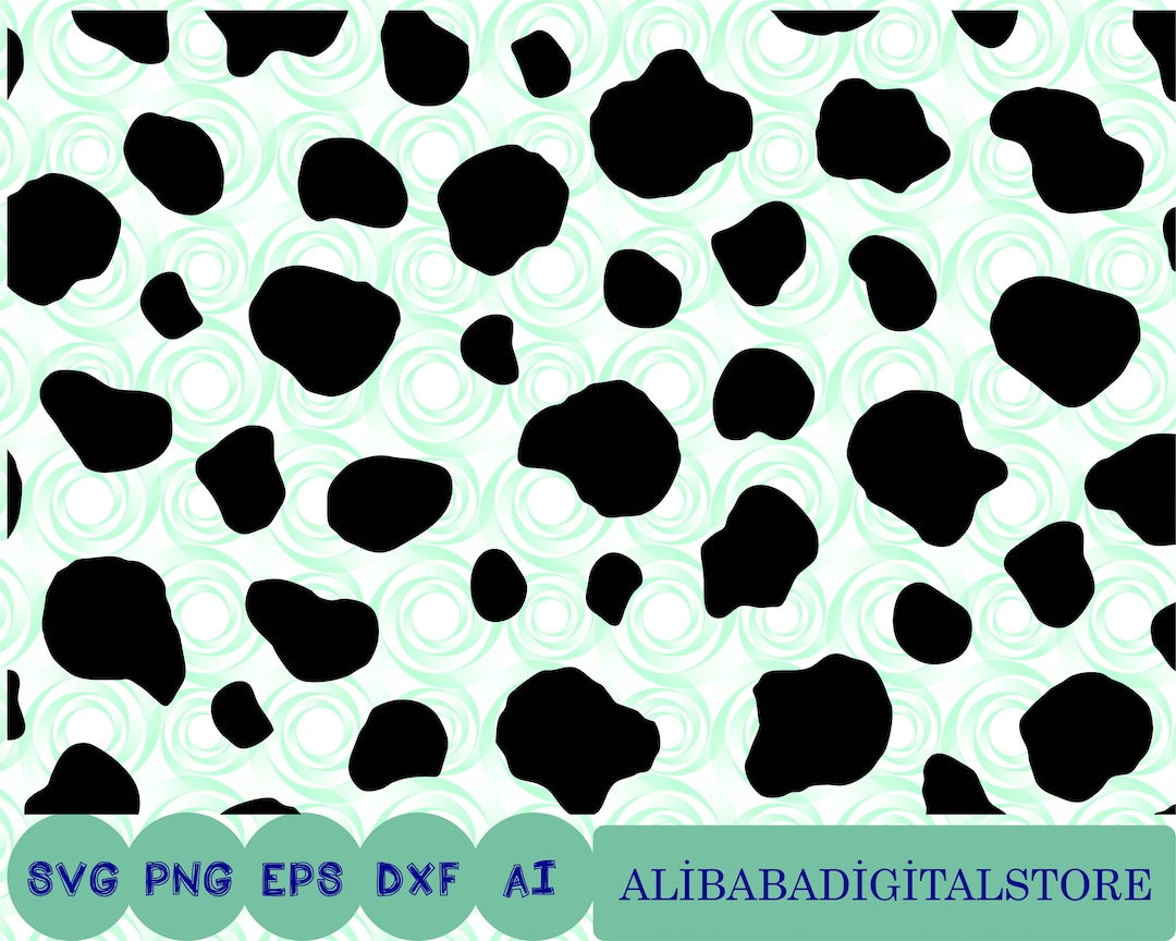 Cow Print, Cow Spots, Cow Print Pattern Instant Download SVG, PNG, EPS ...