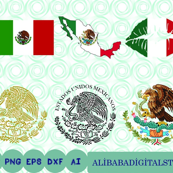 Mexican Eagle and Snake Svg - Etsy