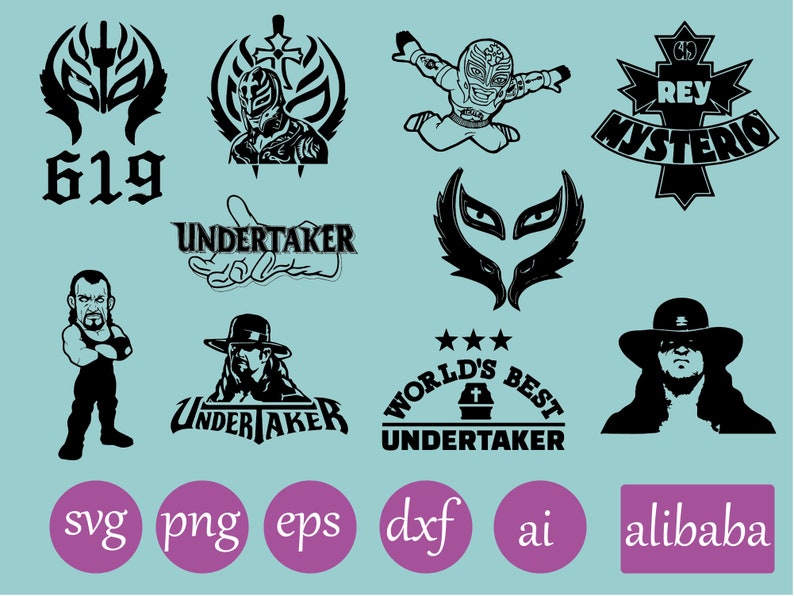 The Undertaker Svg,rey Mysterio Svg, Instant Download, Digital Files ...
