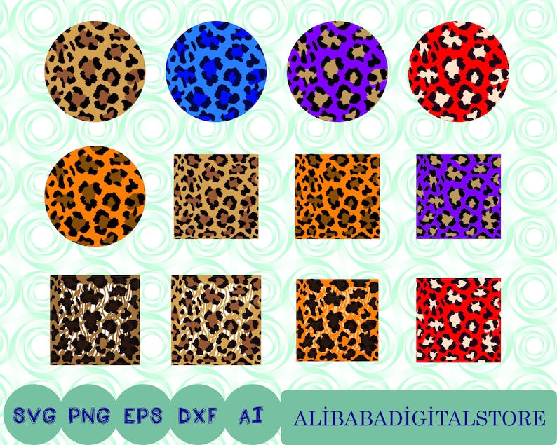 Leopard Print Svg, Leopard Print Pattern Svg , Repeating Pattern ...