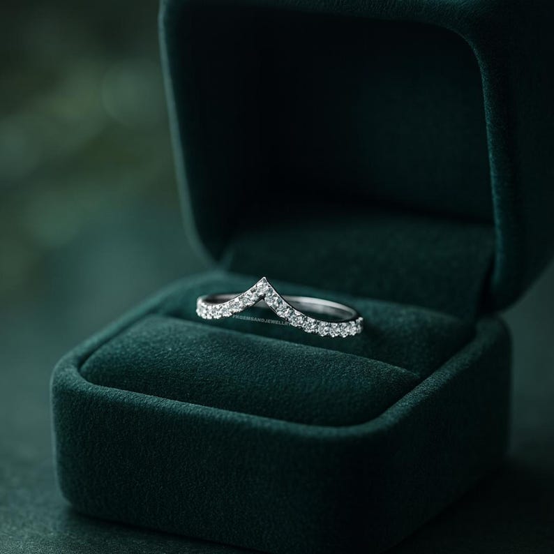 Minimalist V Shape Masonite Ring, Dainty Chevron Ring, 925 Sterling ...