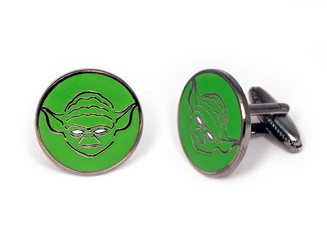 Yoda Cufflinks, Star Wars Jewelry, Jedi Wedding Gift - Etsy