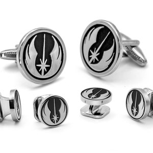 Star Wars Cufflinks, Jedi Order Tie Clip, Mandalorian Men's Jewelry ...