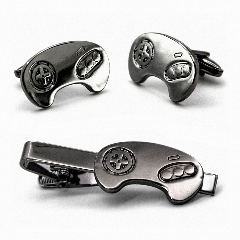 Sega Genesis Controller Cufflinks, Retro Nintendo Gaming Tie Clip ...