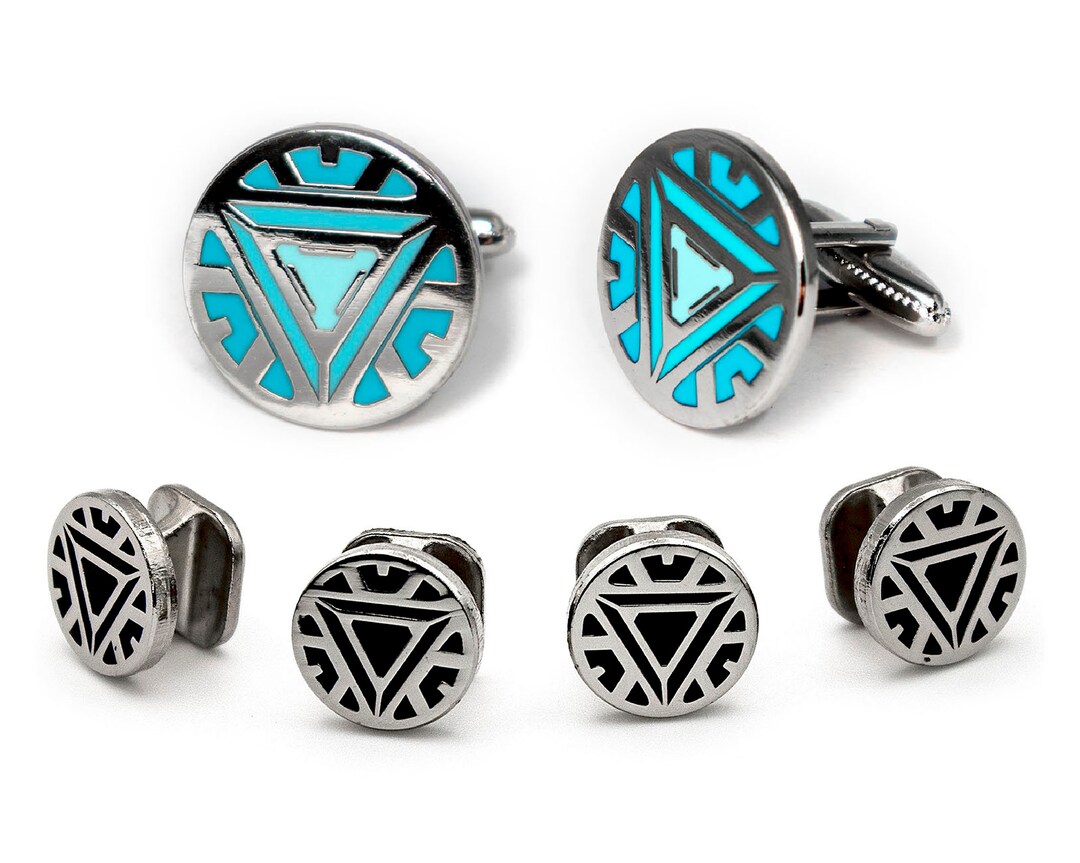 Arc Reactor Ironman Tuxedo Studs, Avengers Iron Man Cufflinks, Men's ...