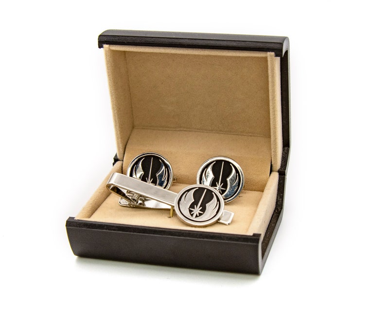 Star Wars Jedi Order Cufflinks, Tie Clip, Groomsmen Wedding Gift Set ...