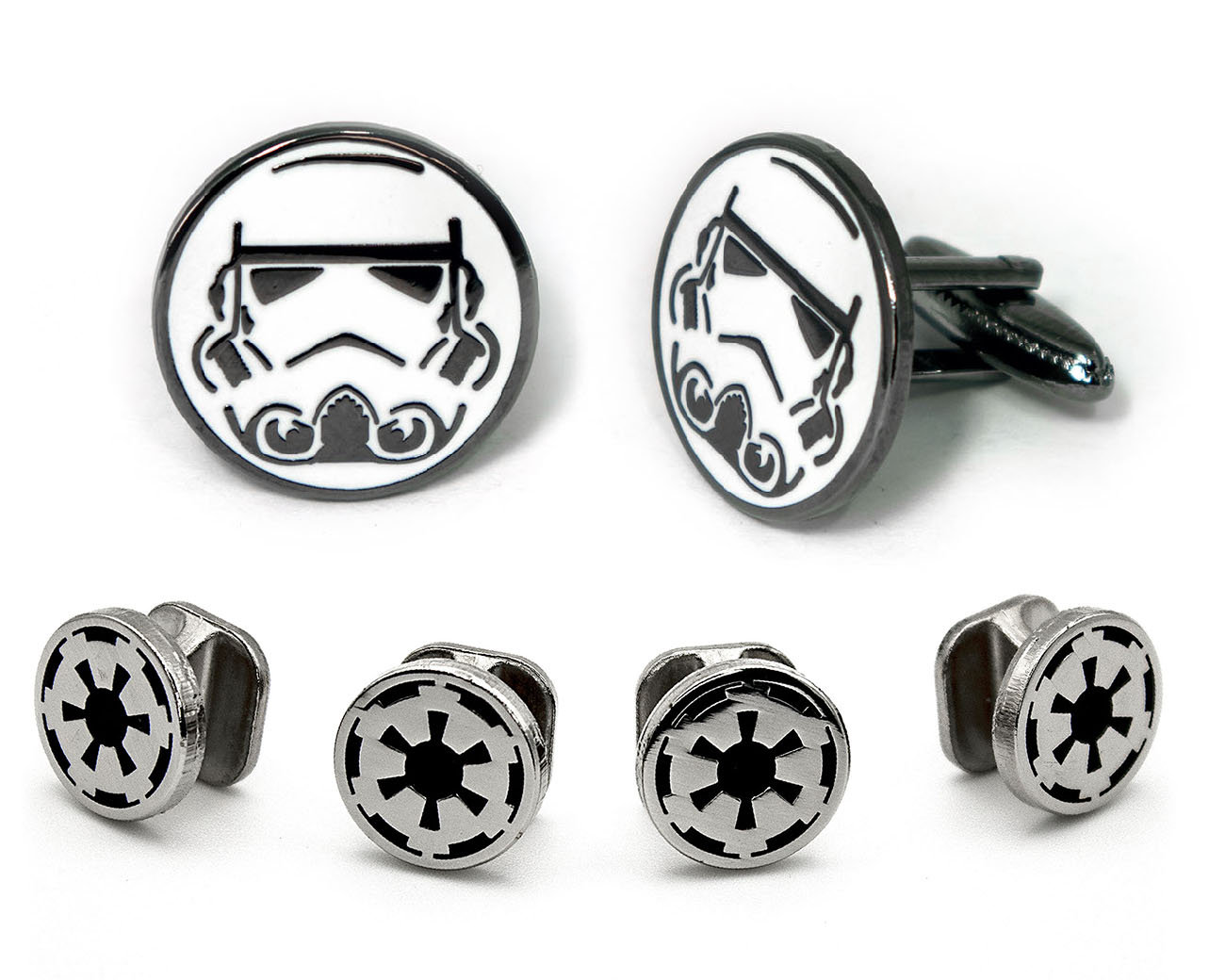 Stormtrooper Cuff Links Men Star Wars First Order : Cufflinks Depot ...