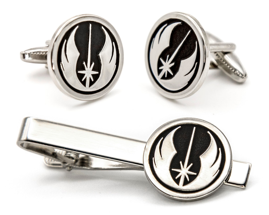 Star Wars Cufflinks, Jedi Order Tie Clip, Mandalorian Men's Jewelry ...