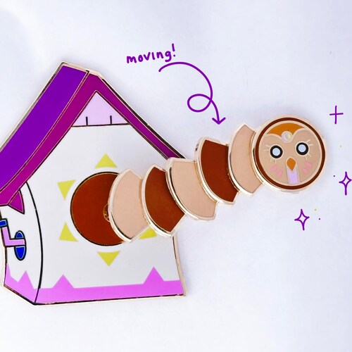 Puppet Hooty the Owl House Enamel Fidget Pin - Etsy