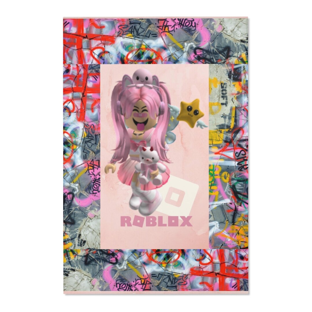Girls Room Decor, Girls Rugs, Custom Roblox Avatar Area Rugs ...