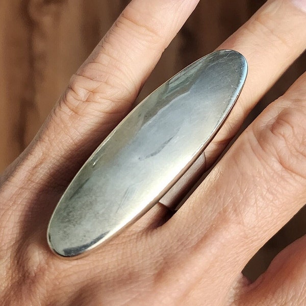 Silver Shield Ring - Etsy