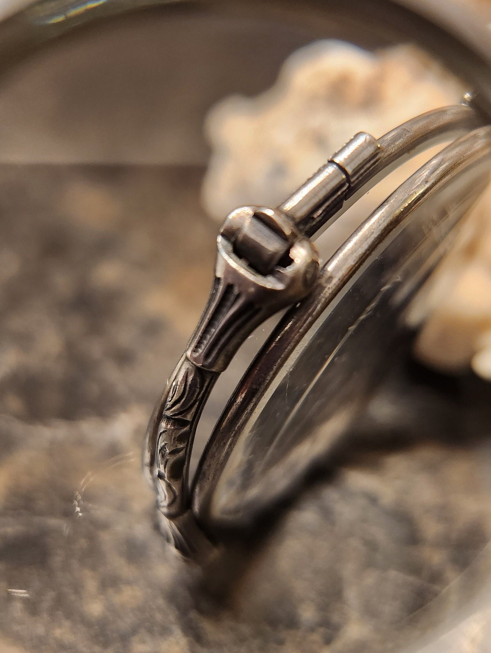 Vintage/art Deco Sterling Silver Collapsible Lorgnette Reading Glasses ...