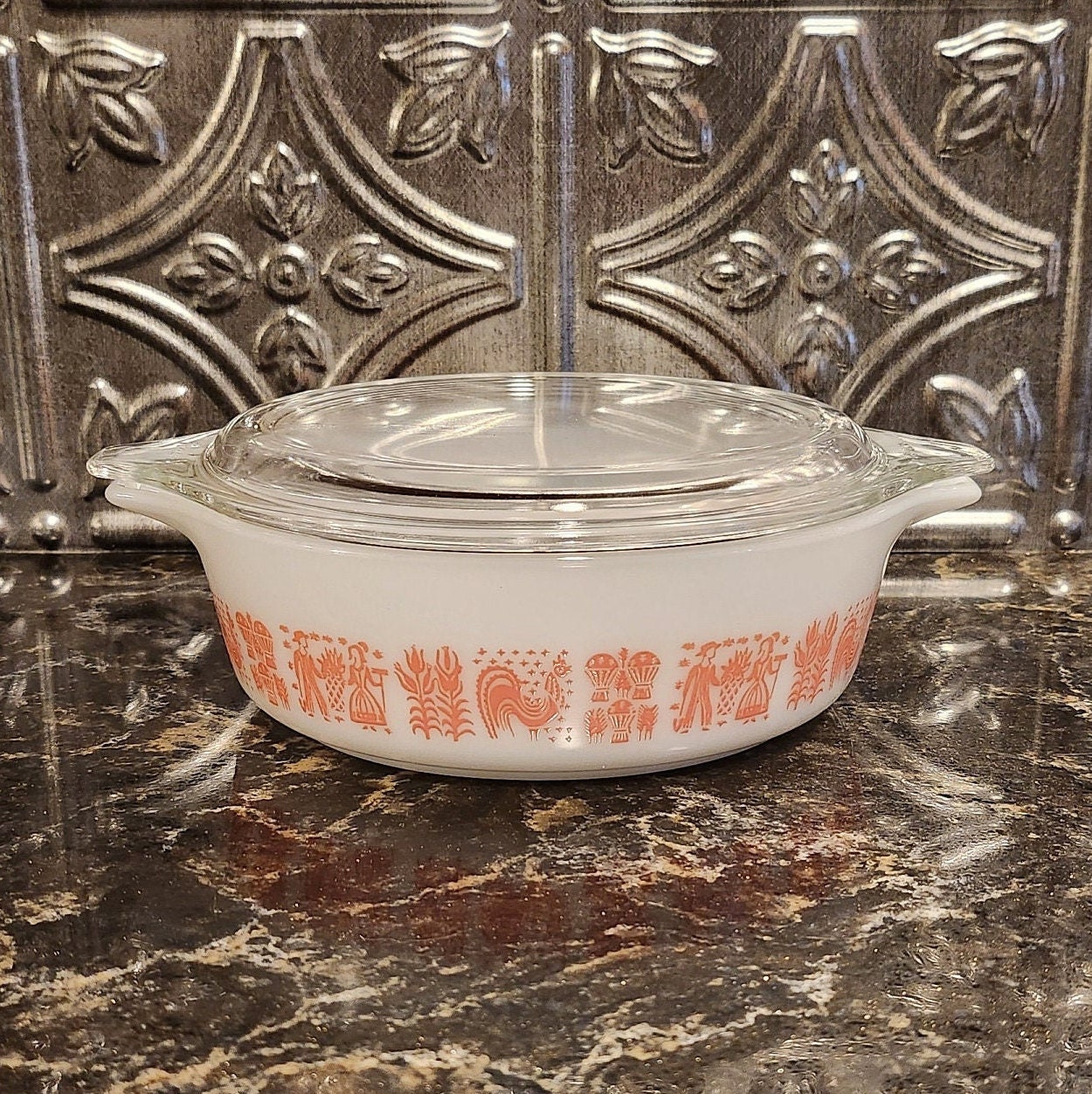Rare Vintage Pyrex Pink Amish Butterprint Casserole With Lid - Etsy