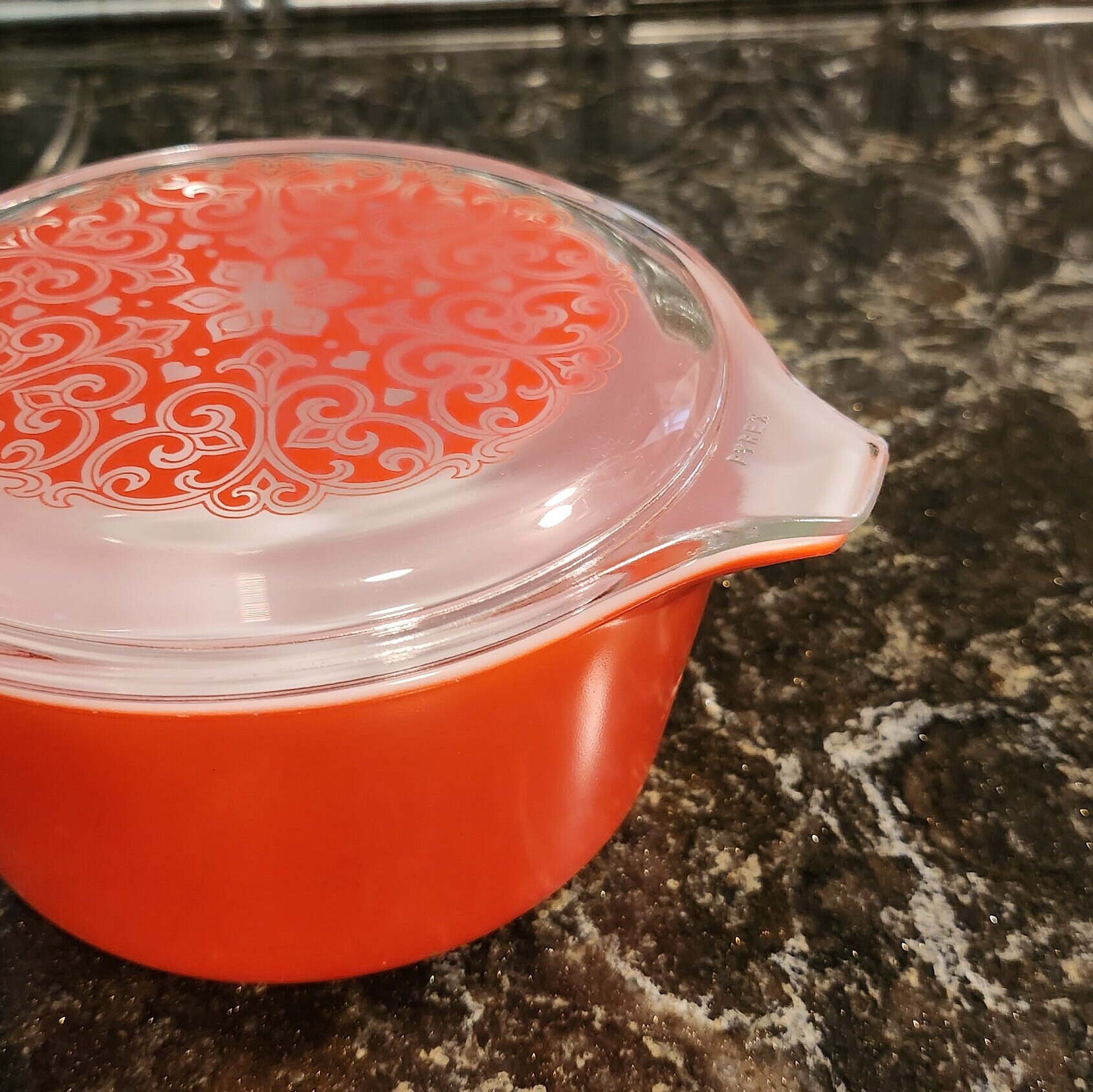 Vintage Pyrex Celtic Floral/hearts Scroll Promo Casserole With Lid - Etsy