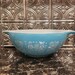 Vintage Pyrex Set of 4 Blue Amish Butterprint Cinderella Nesting Bowls ...