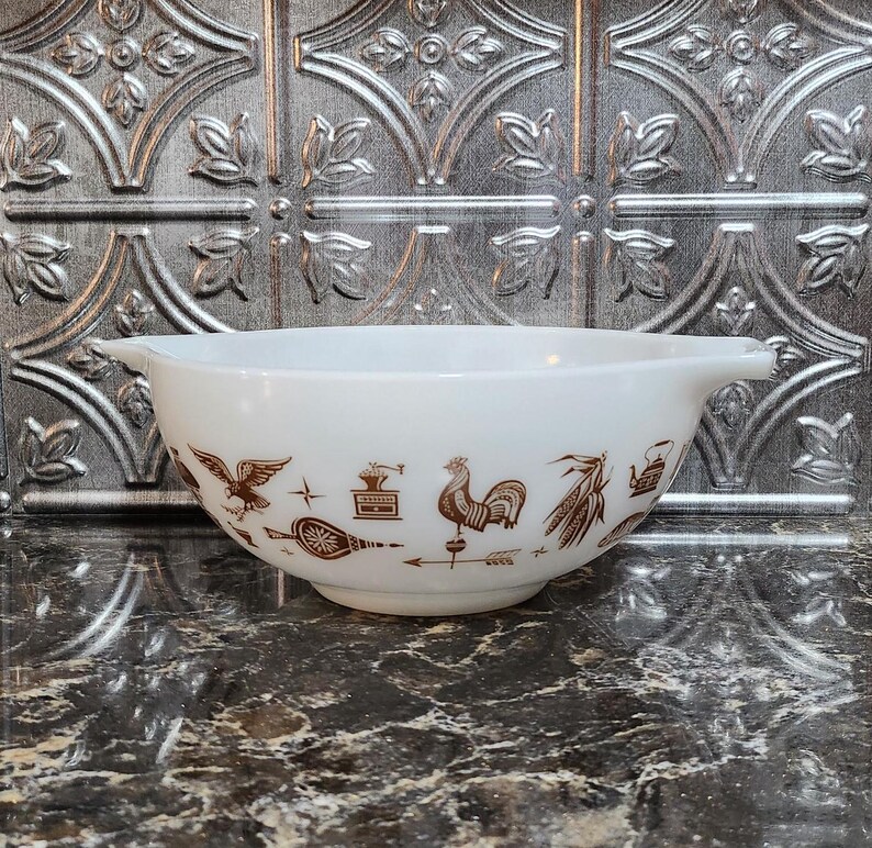 Vintage Pyrex Set of 4 Early American Cinderella Nesting Bowls - Etsy