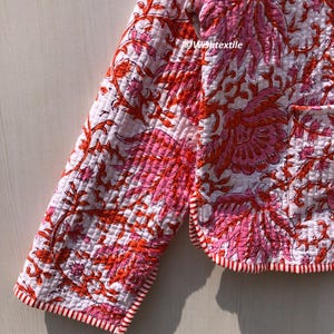 Cotton Quilted Jacket Block Printed Boho Style Quilted Handmade Jackets ...