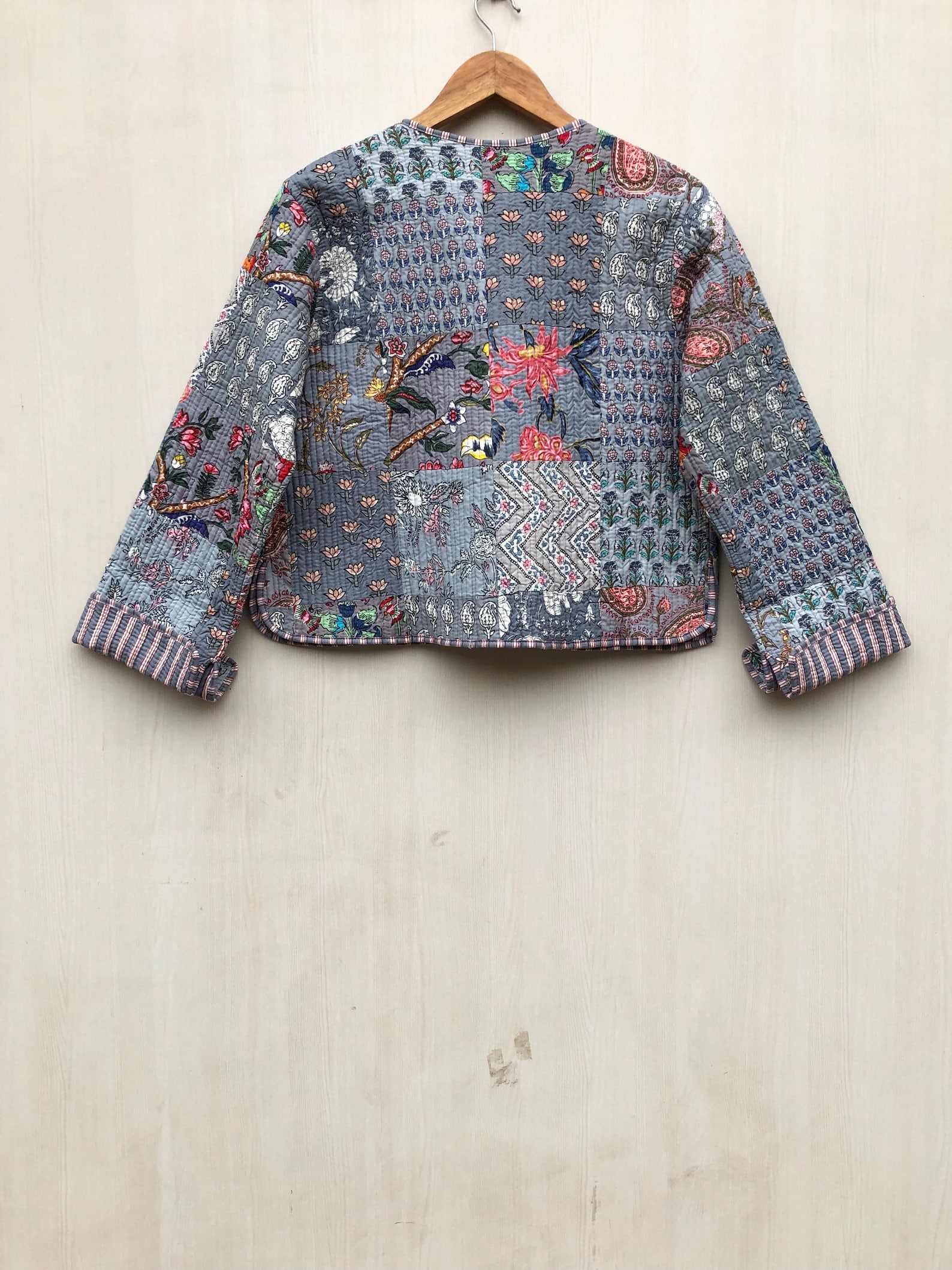 Indian Quilted Jacket Cotton Coat, Handmade Winter Wear Quilted Unisex ...