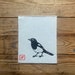 Magpie Handmade Linocut Print Prints Home & Living - Etsy