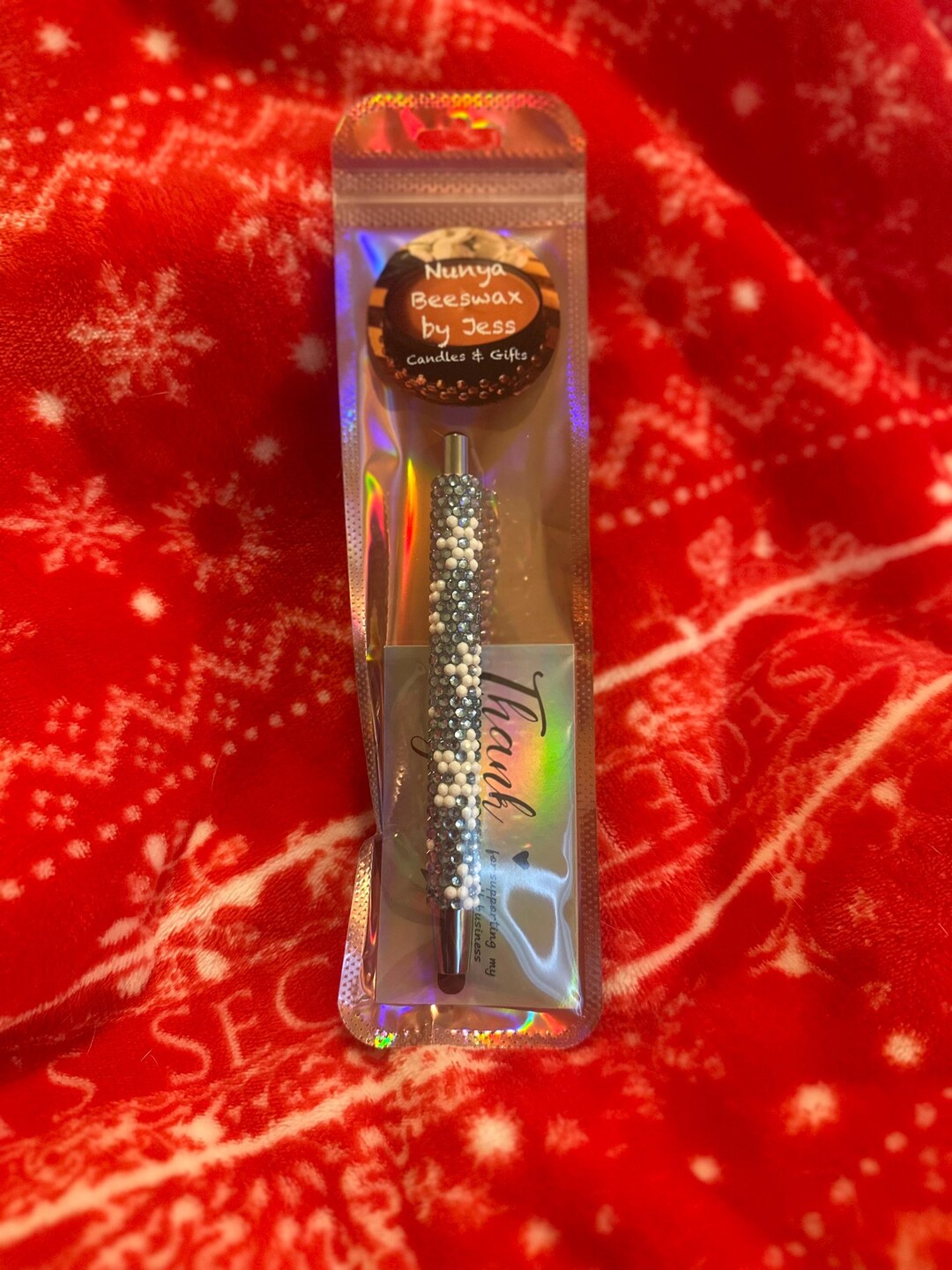 Rhinestone 2-in-1 Stylus Pens - Nunya Beeswax by Jess Snowflake Edition ...