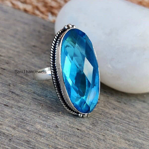 Pretty Blue Ring - Etsy