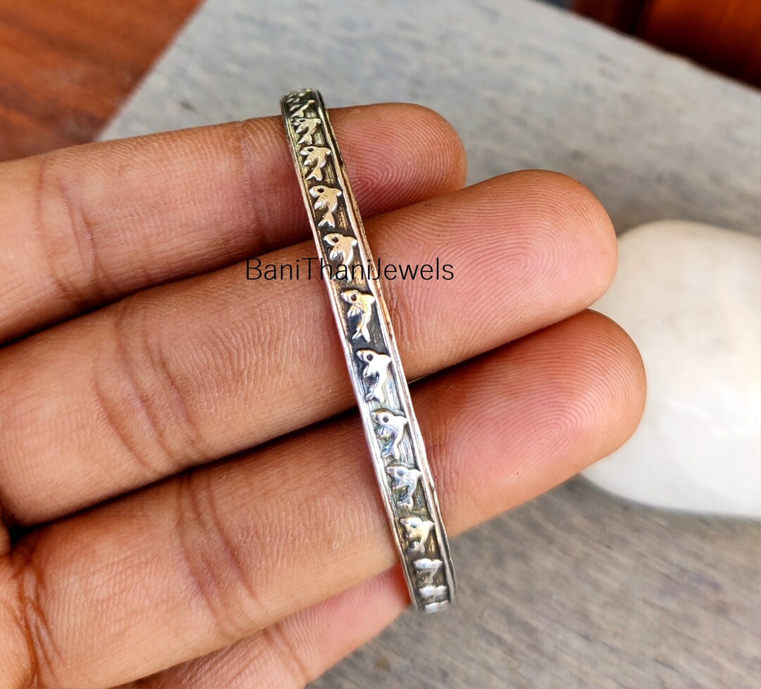 Silver Bangle, Handmade Bangle, Women Bangle, 925 Silver Bangle, Silver ...
