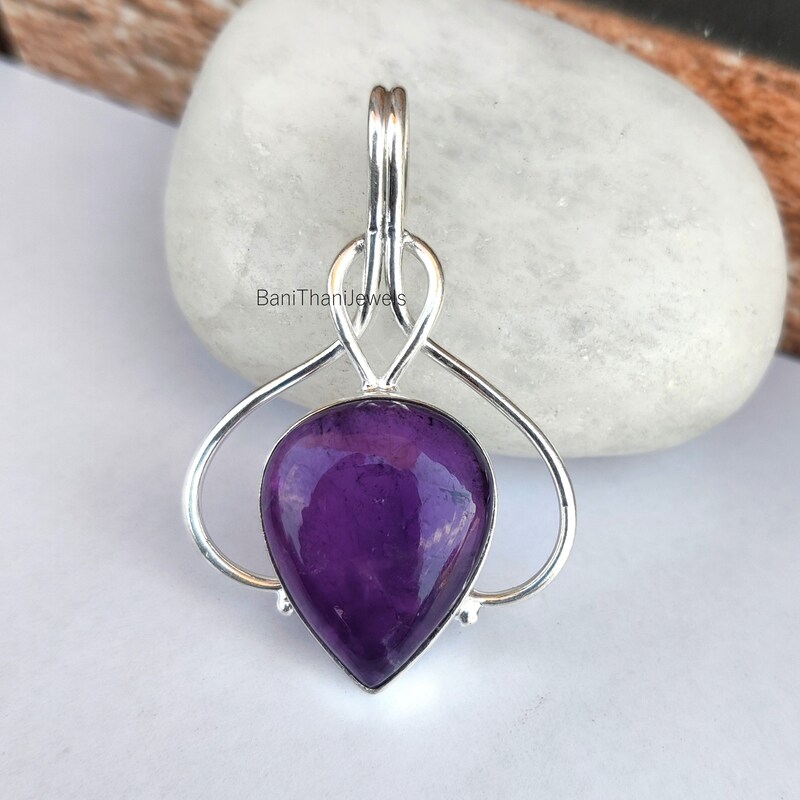 Amethyst Pendant - Etsy