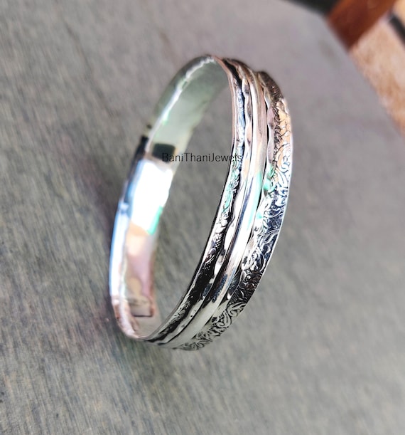Silver bangle etsy store