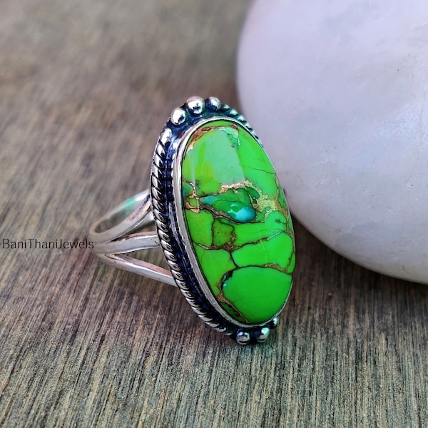 Green Turquoise Ring - Etsy