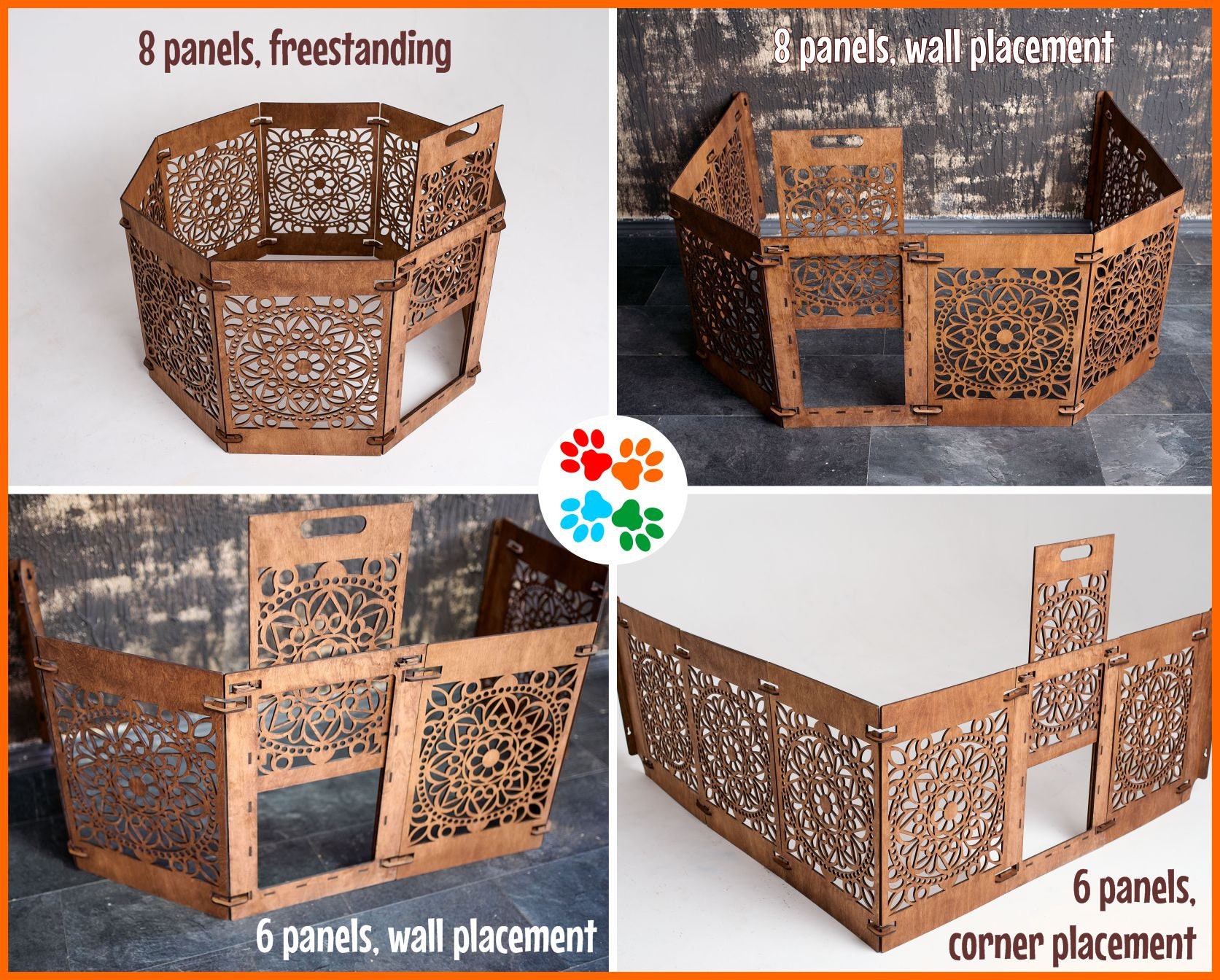 Custom Wooden Large Dog Playpen, Dog Crate Furniture, Rabbit House ...