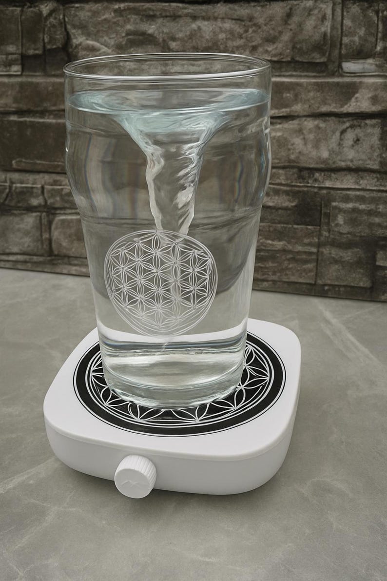 Hexagonal Water Vortex HEXAGON 1.0 + 0.5 Liter Glass - Etsy Australia