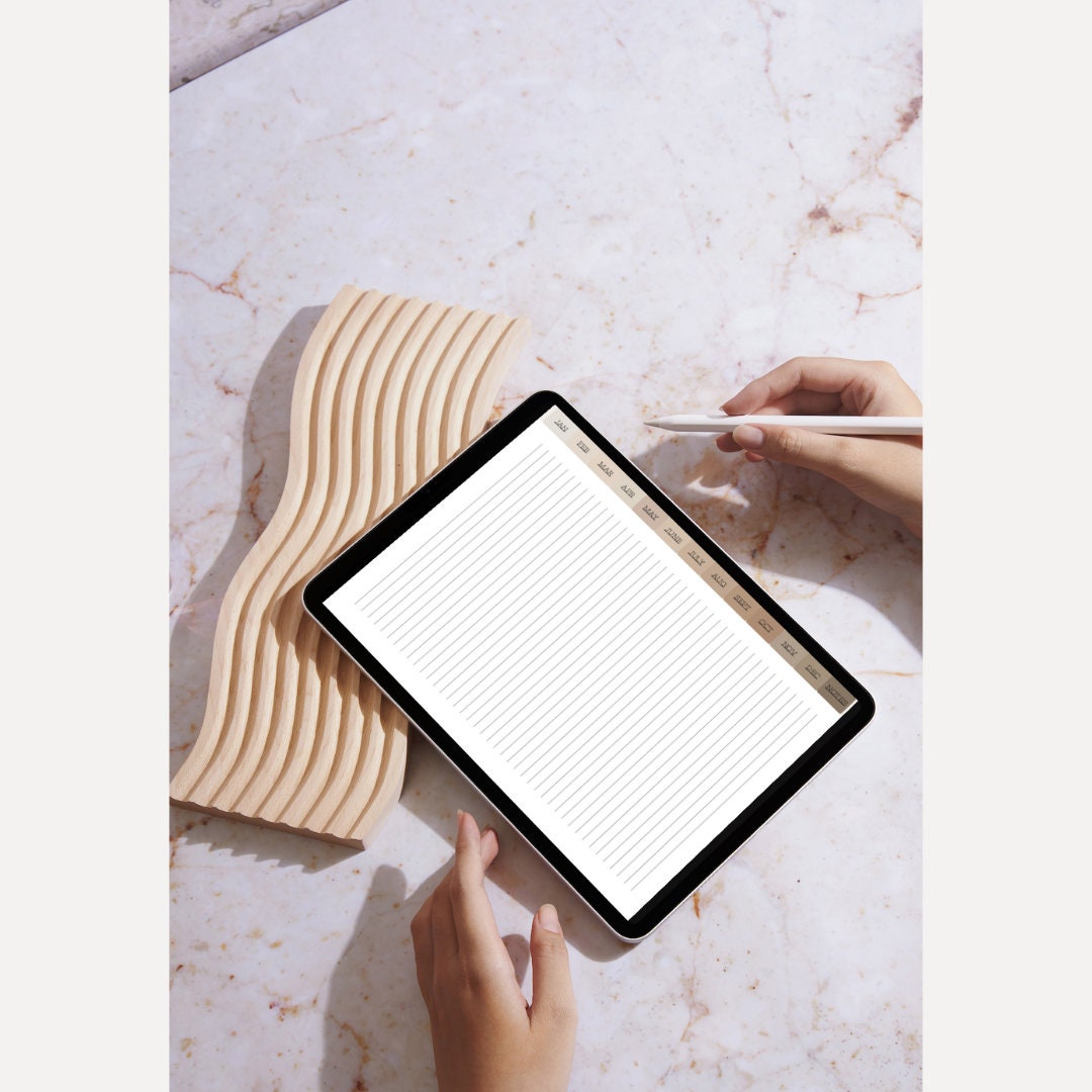 2024 Digital Calendar, Minimal 2024 Calendar, Tablet Planner, Printable ...