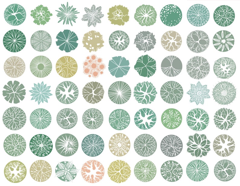 Procreate Tree Brush Set, Tree Stamp Set, Procreate Brush Pack ...