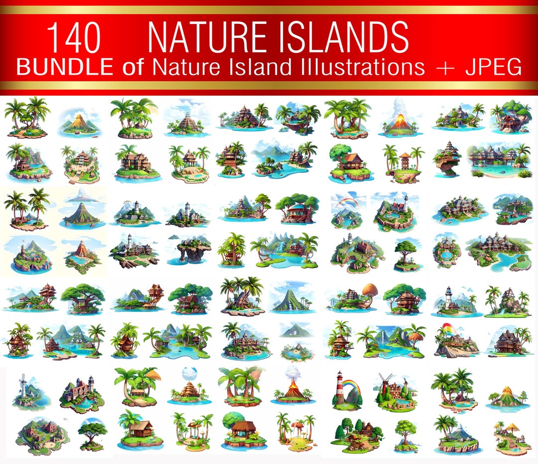Nature Islands Clipart, Tropical Islands, Tropical Landscapes, Tropical ...