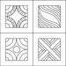 DWG CAD Blocks – Geometric Patterns Collection | Seamless Autocad Line ...