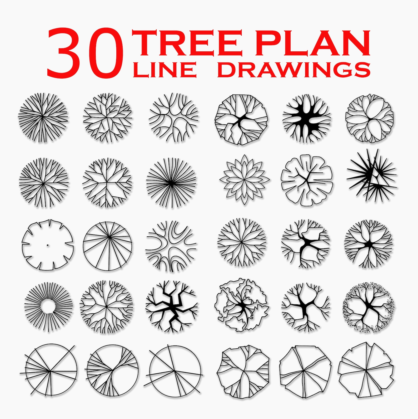 Tree Top View PNG, Tree Plan Symbol, Tree Plan View Images, Landscape ...