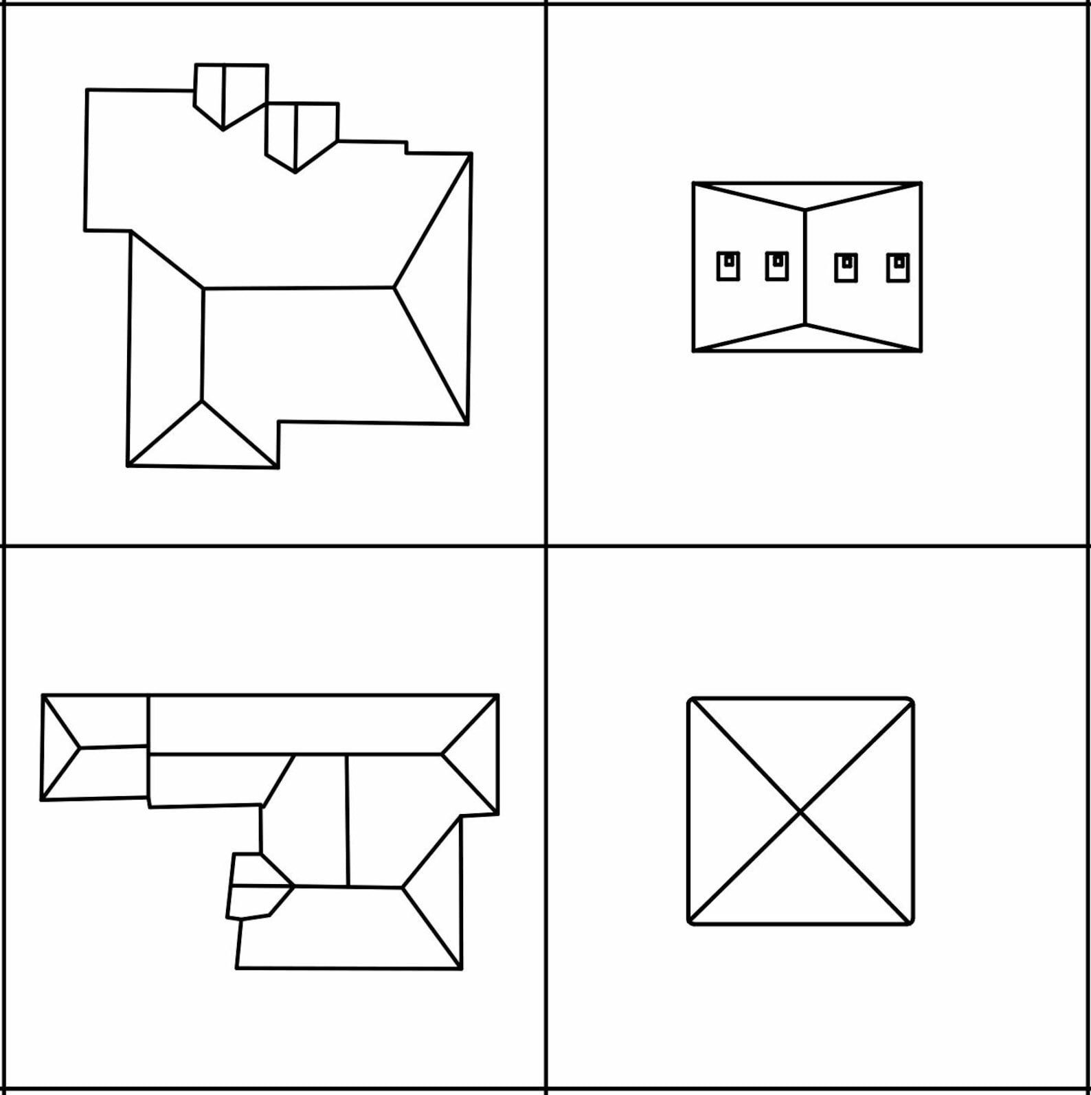 DWG Building Footprint Blocks | Architecture CAD Symbols for Site ...