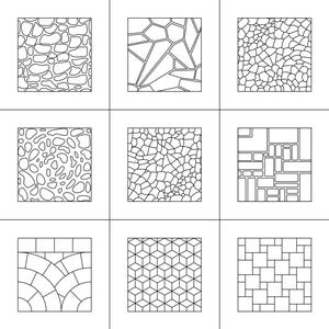 Paving Pattern CAD Blocks | Landscape Architecture DWG Autocad Symbols ...