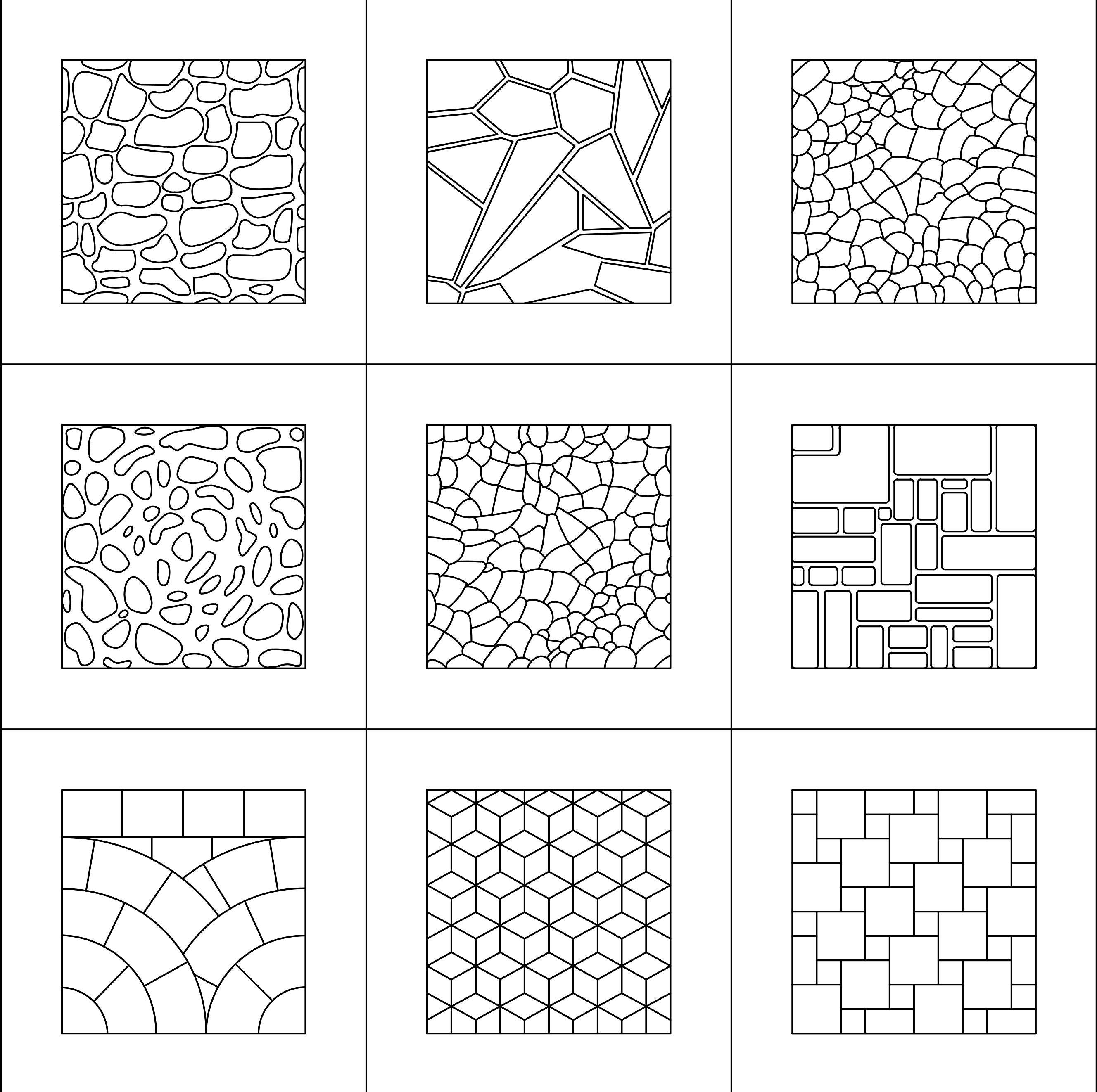 Paving Pattern CAD Blocks | Landscape Architecture DWG Autocad Symbols ...