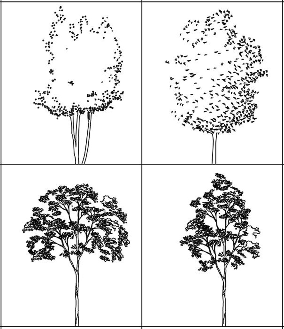 Tree Elevation CAD Blocks | DWG Autocad Symbols for Architecture ...