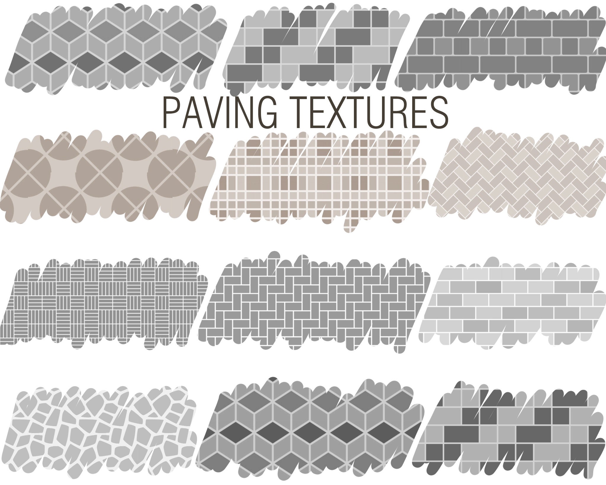 Procreate Landscape Design Brushes: Tree, Grass, Stone (digital ...