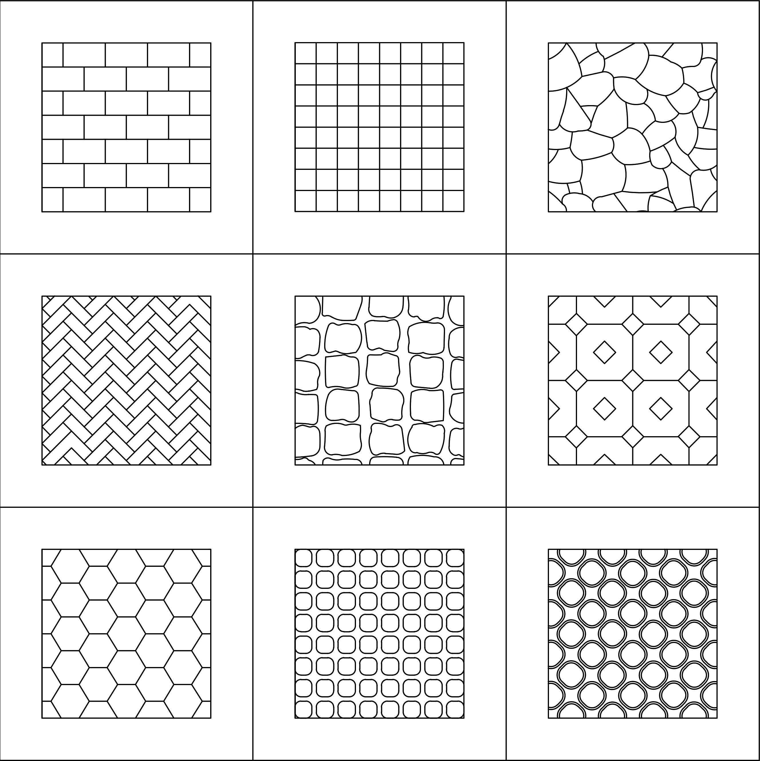 Paving Material Templates CAD Blocks | Paving Pattern DWG File ...
