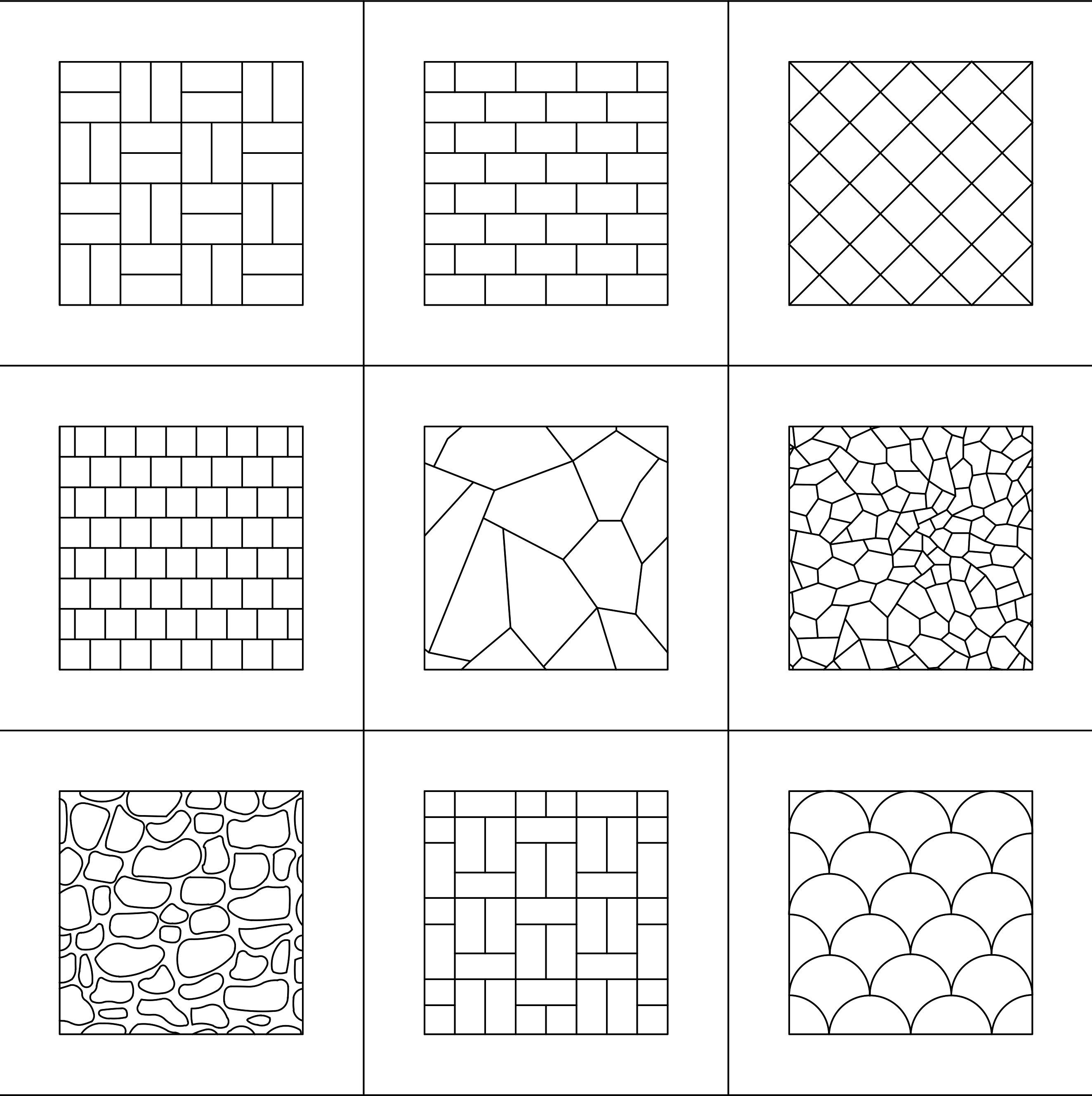 Paving Pattern CAD Blocks | Landscape Architecture DWG Autocad Symbols ...